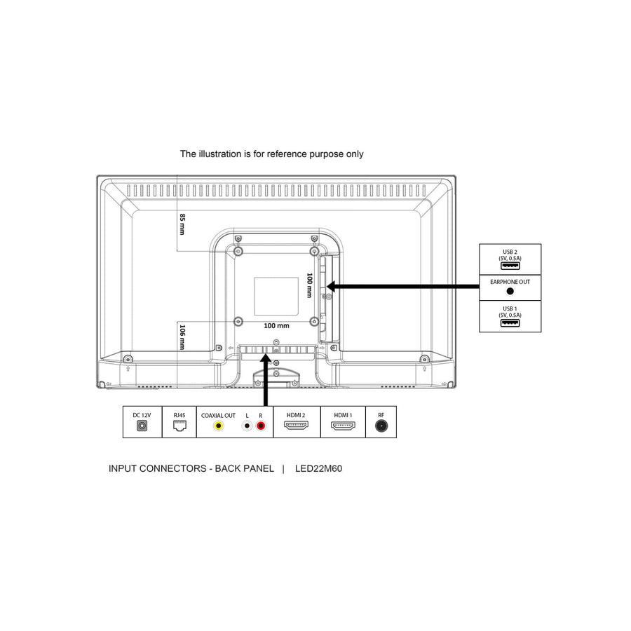 22 Inch TV | Full HD Smart 12V TV With Built-in Chromecast & DVD Player ...