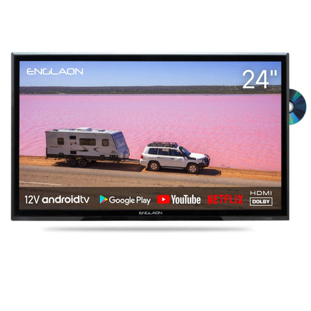 24” Full HD Smart 12V TV With Built-in Chromecast & DVD Player ...