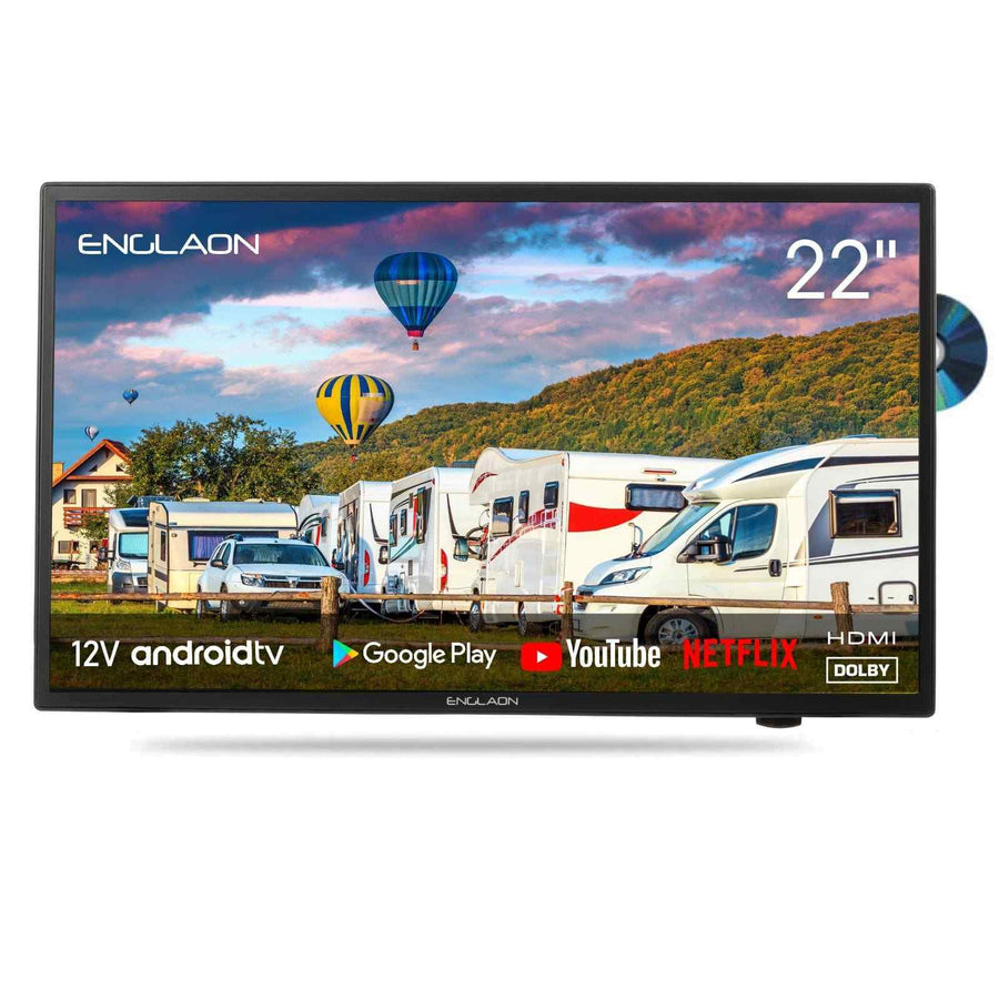 22 Inch TV | Full HD Smart 12V TV With Built-in Chromecast & DVD Player ...